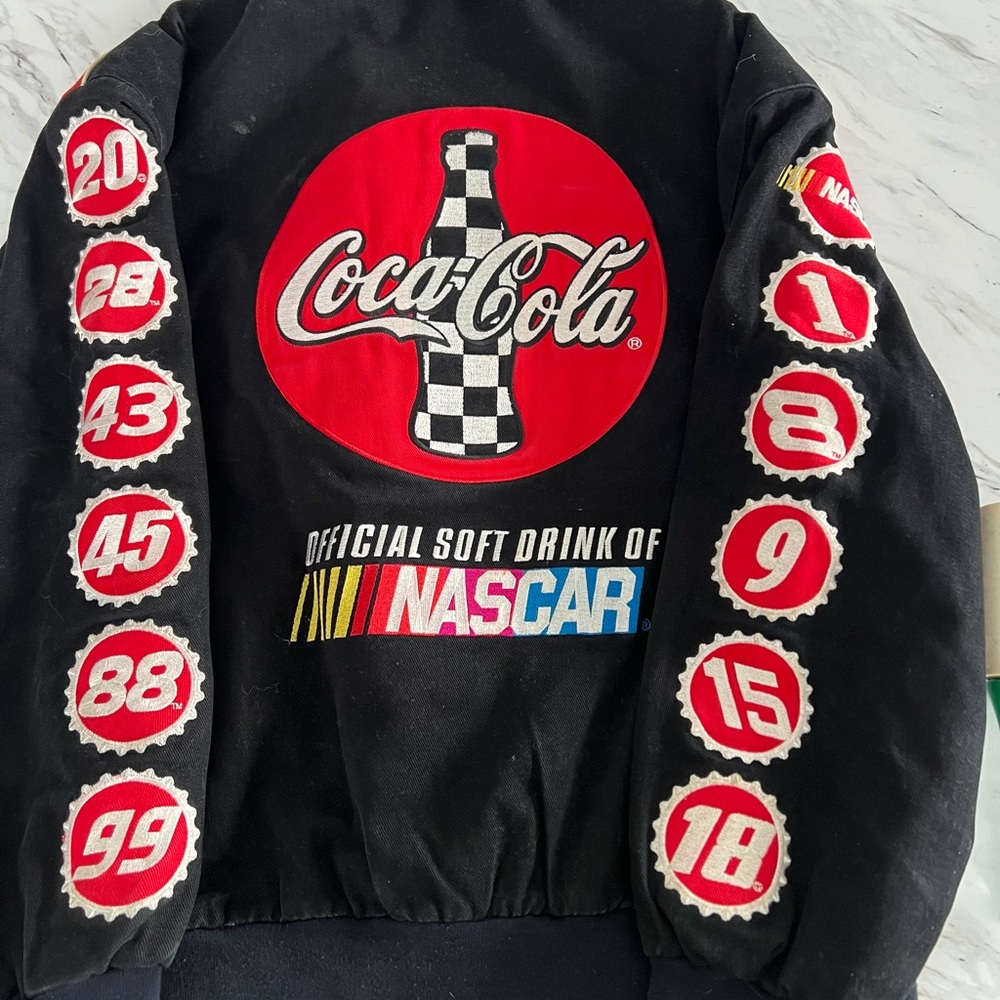 Coca-Cola Nascar Racing Jacket With Patches - Gem